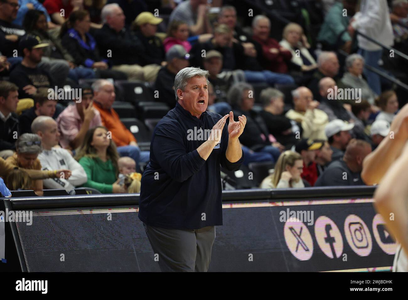 SPARTANBURG, SC - FEBRUARY 10: The Citadel Bulldogs head coach Ed ...