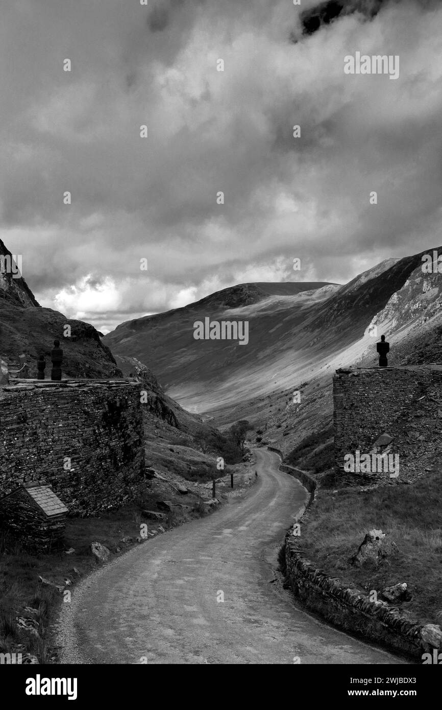 View of the Honister Pass; Buttermere, Cumbria, Lake District National ...