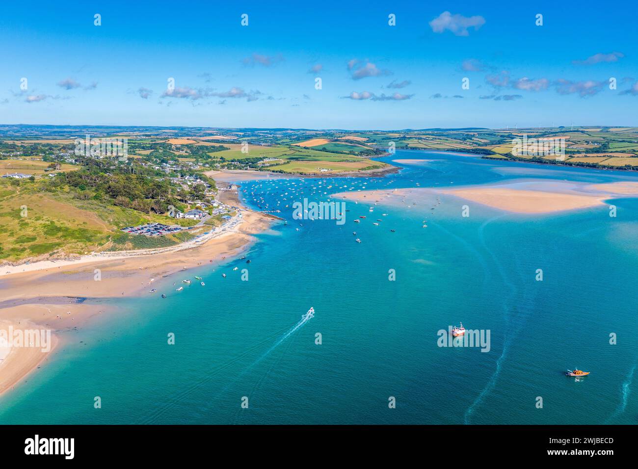 River Camel, Padstow, Cornwall, England, United Kingdom, Europe Stock ...
