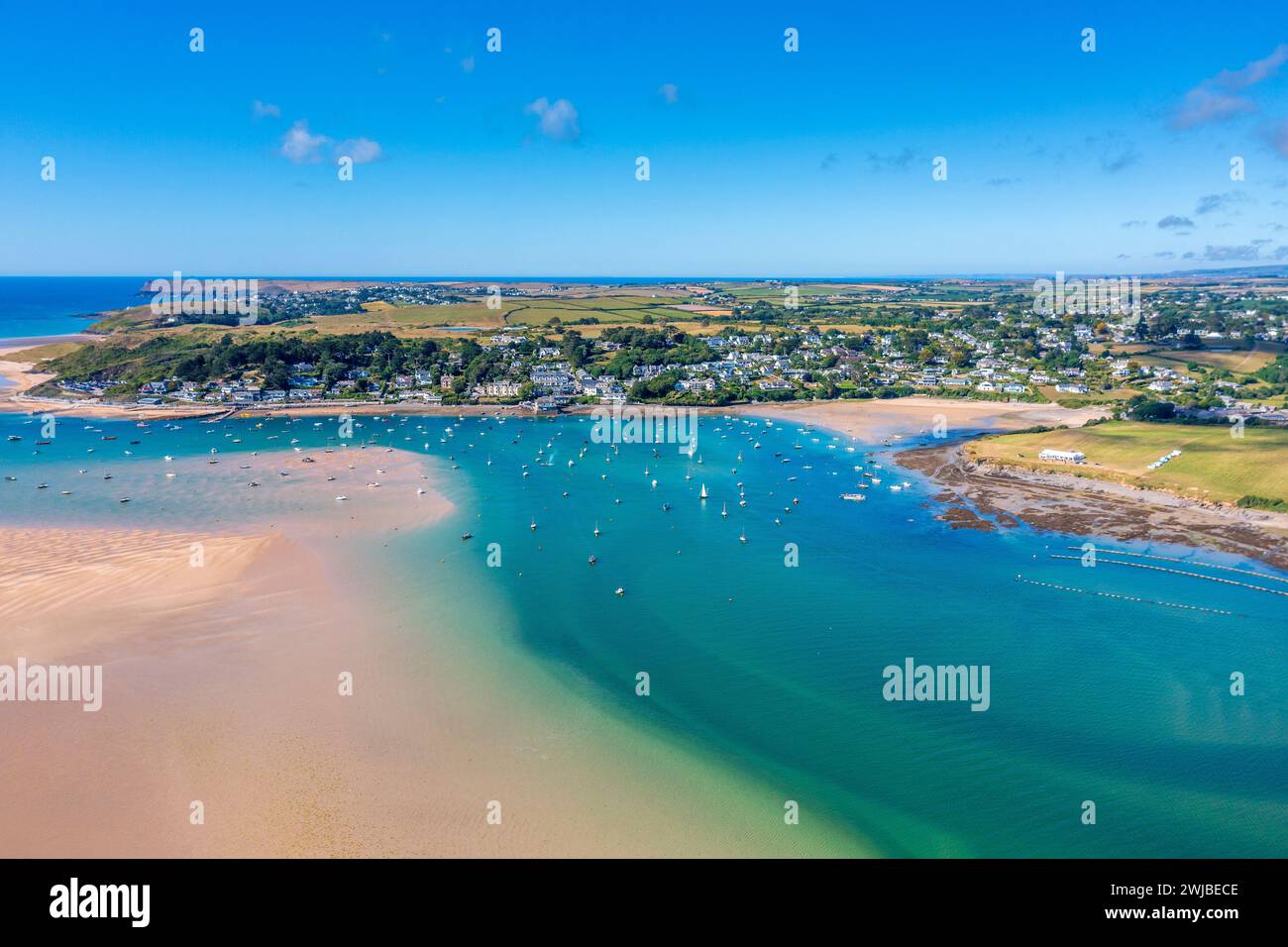 River Camel, Padstow, Cornwall, England, United Kingdom, Europe Stock ...