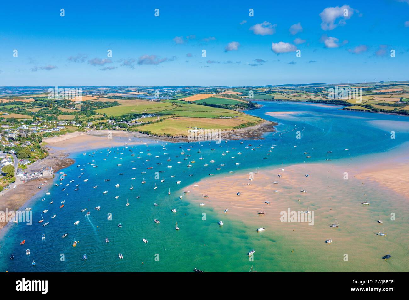River Camel, Padstow, Cornwall, England, United Kingdom, Europe Stock ...