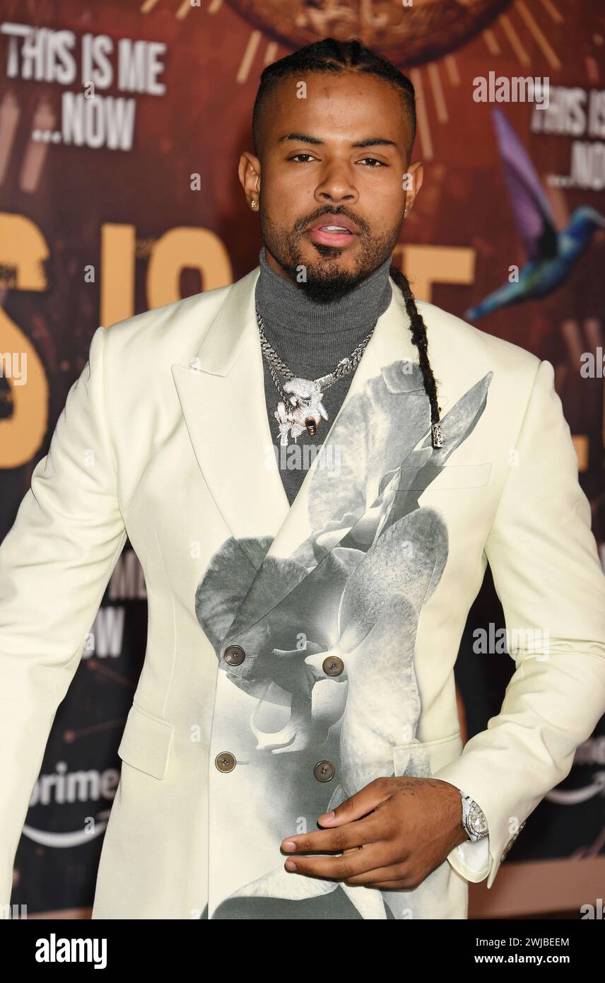 Hollywood, California, USA. 13th Feb, 2024. Trevor Jackson attends Los Angeles Premiere Of ...