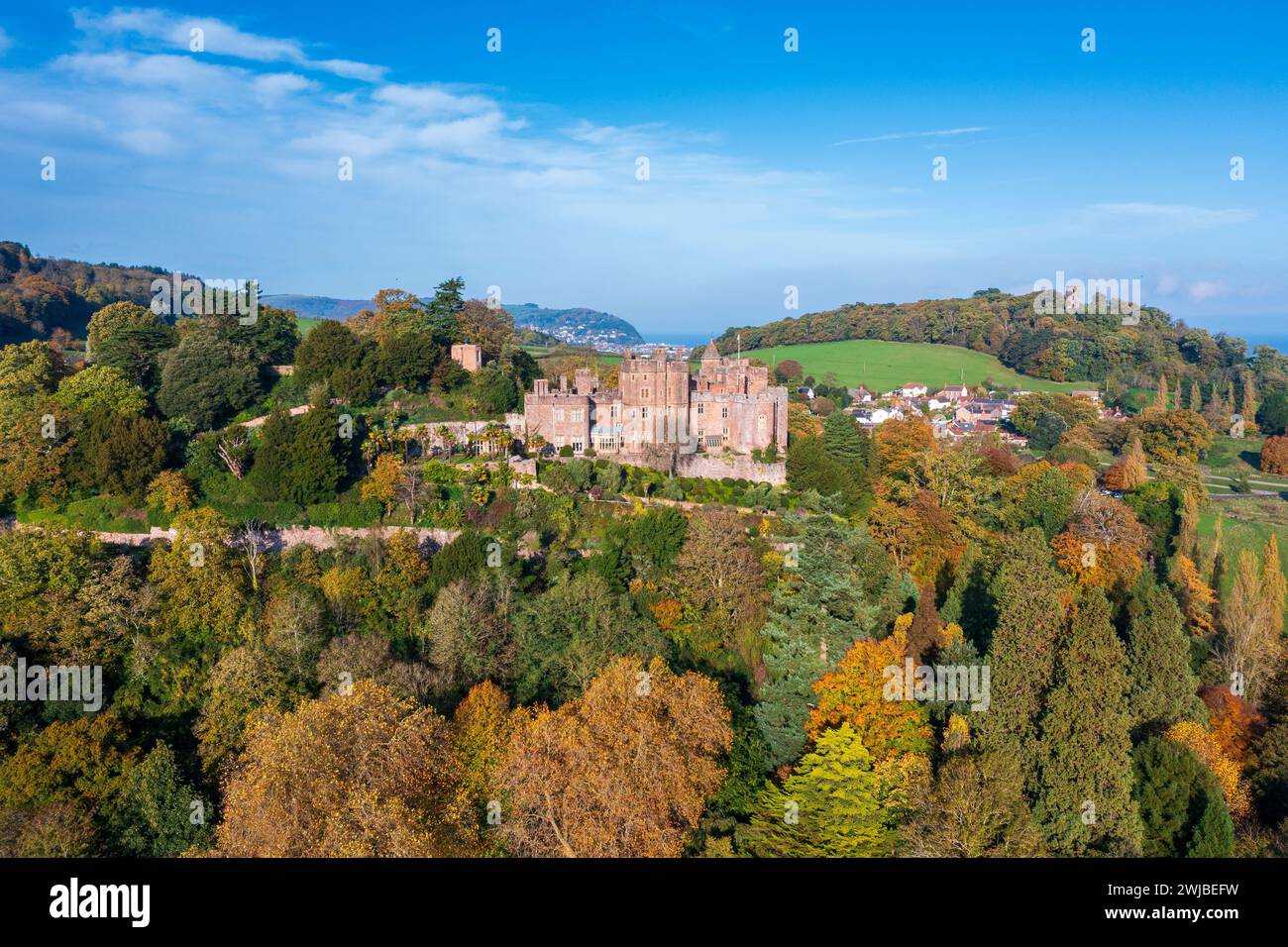 Dunster Castle, Somerset, England, United Kingdom, Europe Stock Photo ...