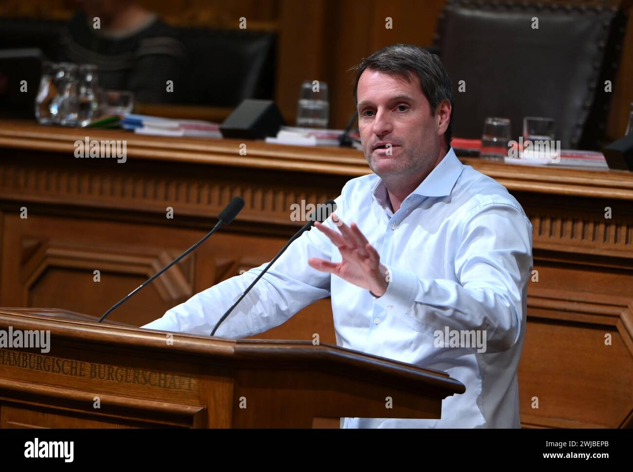 Hamburg, Germany. 14th Feb, 2024. Dominik Lorenzen, Chairman of the ...