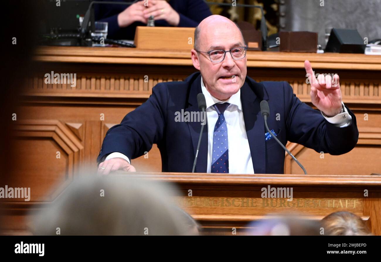 Hamburg, Germany. 14th Feb, 2024. Alexander Wolf, member of parliament ...
