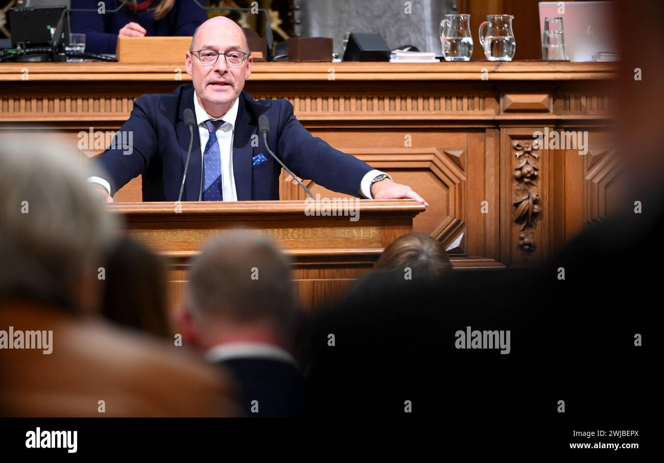 Hamburg, Germany. 14th Feb, 2024. Alexander Wolf, member of parliament ...