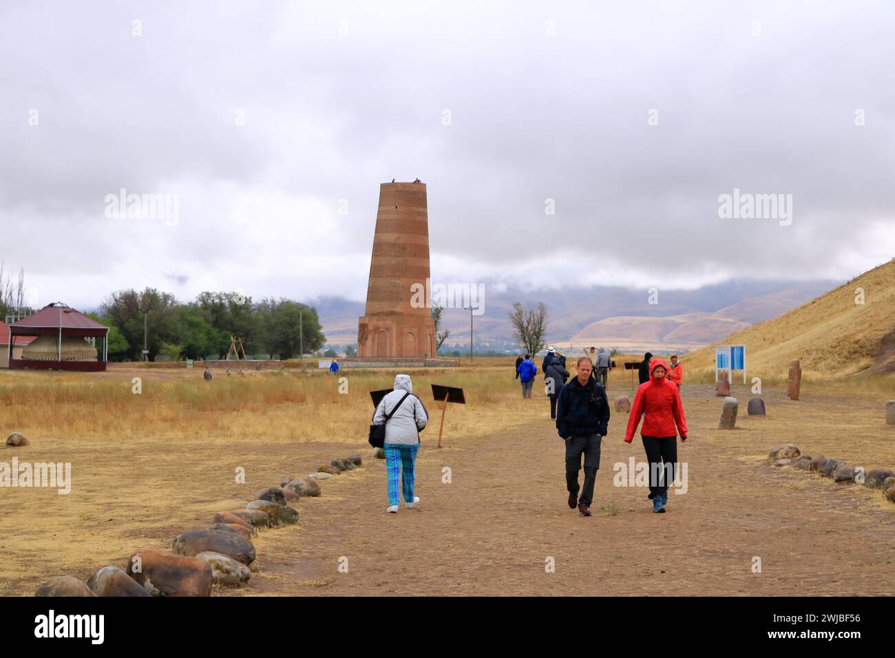 August 31 2023 - Tokmok in Kyrgyzstan: Old Burana tower located on ...