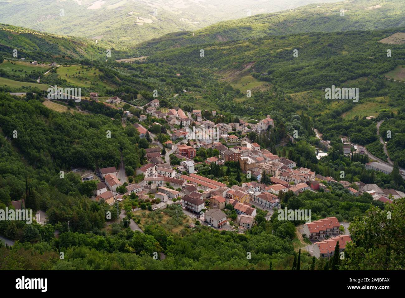 Taranta Peligna, old town in Chieti province, Abruzzo, Italy, at summer ...