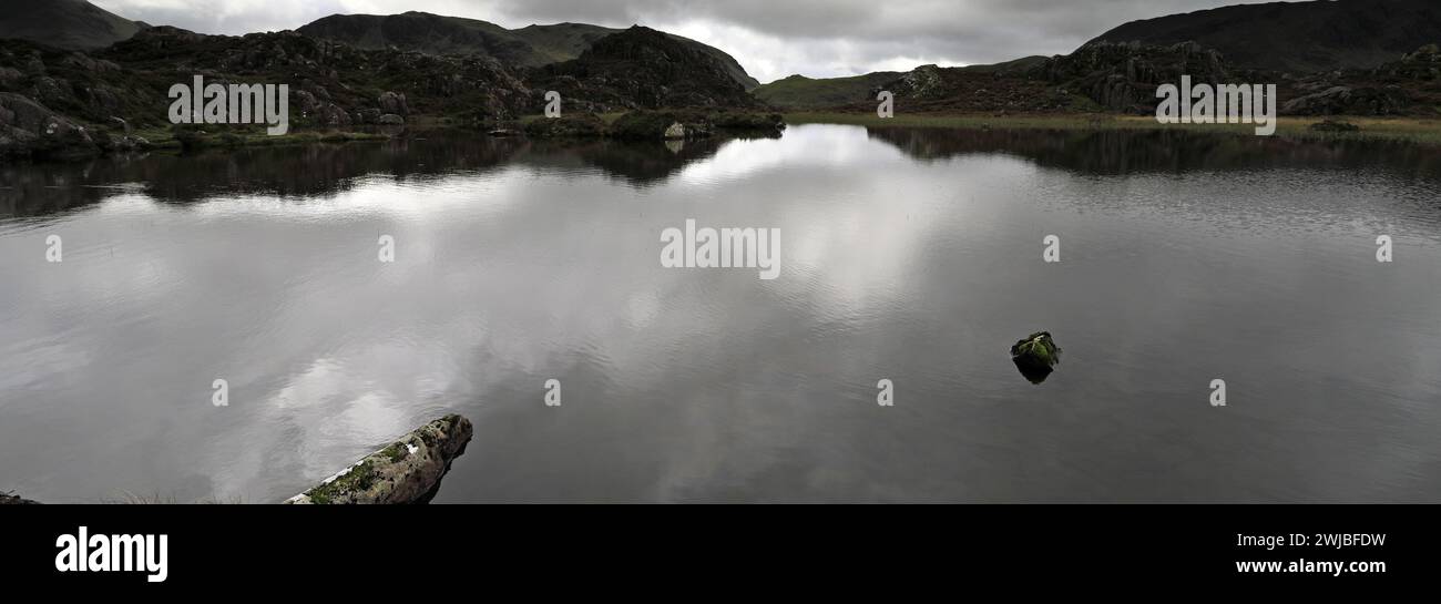 View over Innominate Tarn below Haystacks fell, Lake District National ...