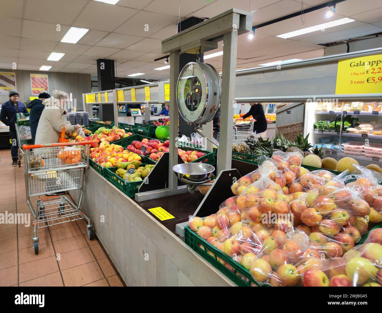 Traditional Dutch grocery store in Zevenhuizen, The Netherlands Stock ...