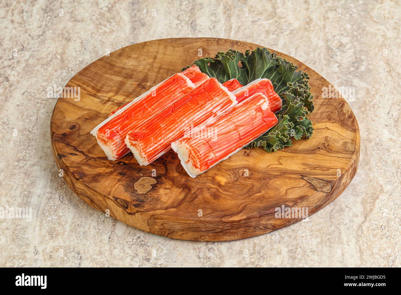 Crab stick fish surimi snack appetizer Stock Photo - Alamy