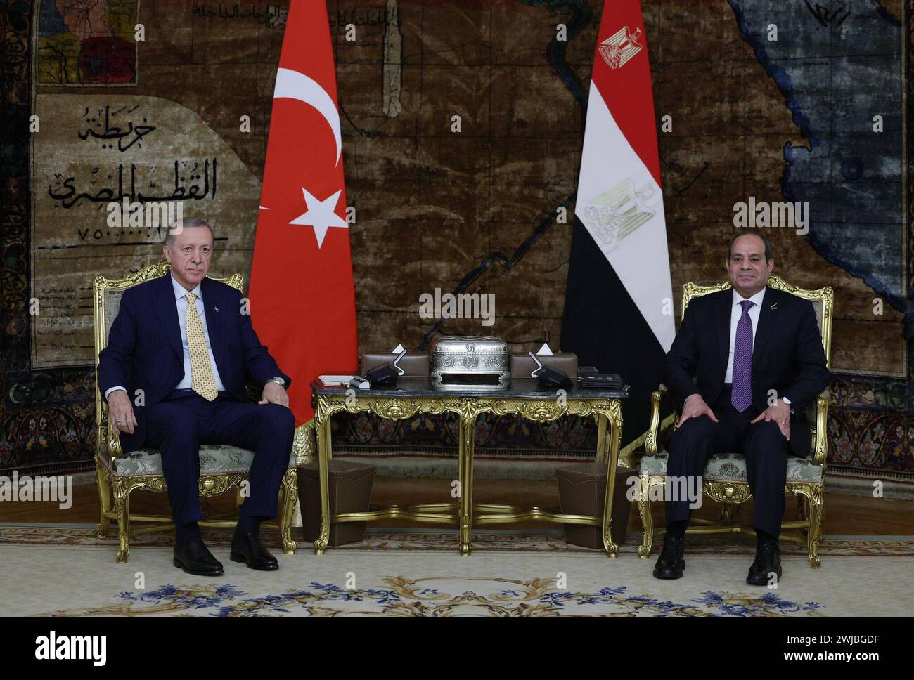 Turkish President Recep Tayyip Erdogan meets with Egyptian President ...