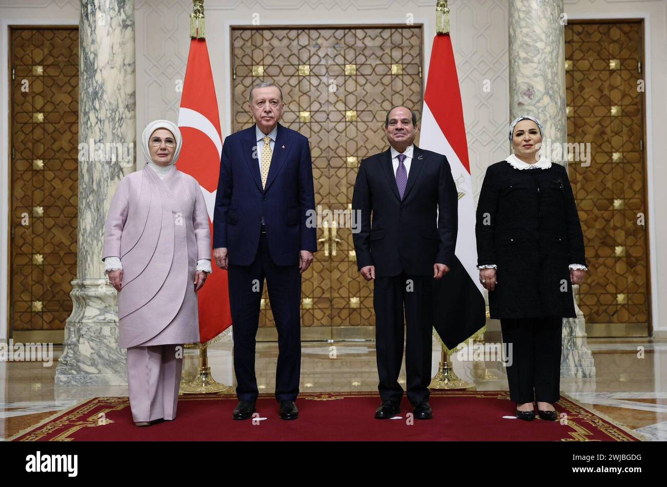 Turkish President Recep Tayyip Erdogan meets with Egyptian President ...