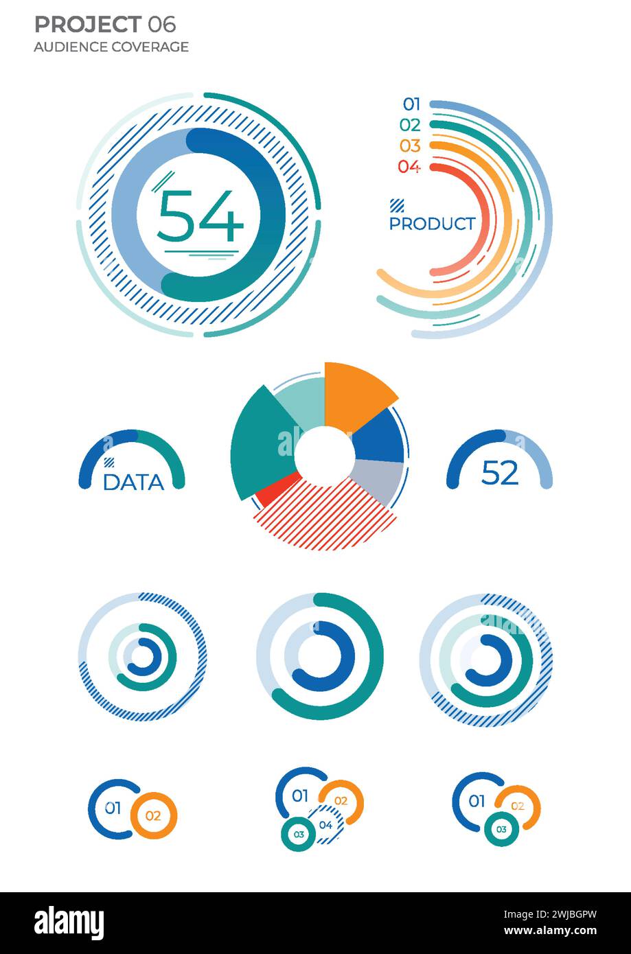 Finance elements commercial charts. Abstract vector illustration Stock ...