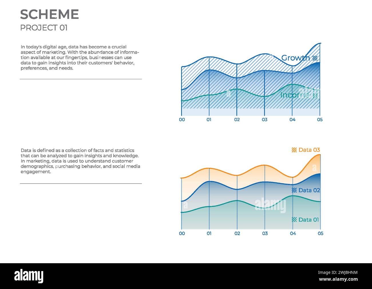 Dynamic process data charts in color. Vector elements charts Stock ...