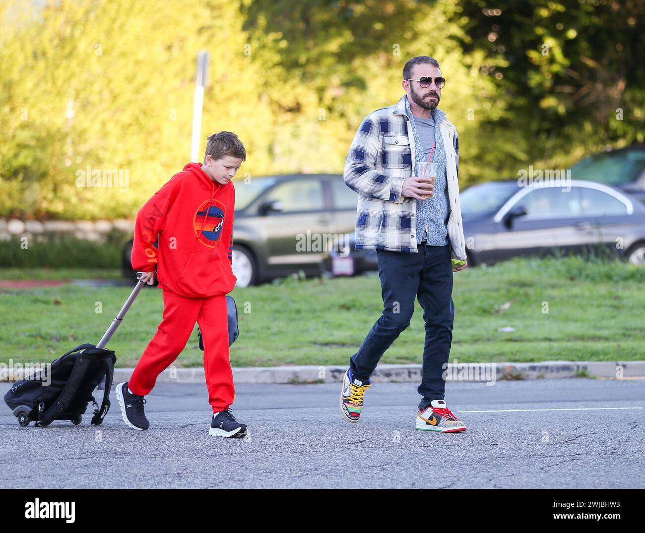Ben Affleck takes son Samuel to school Featuring: Ben Affleck, Samuel ...