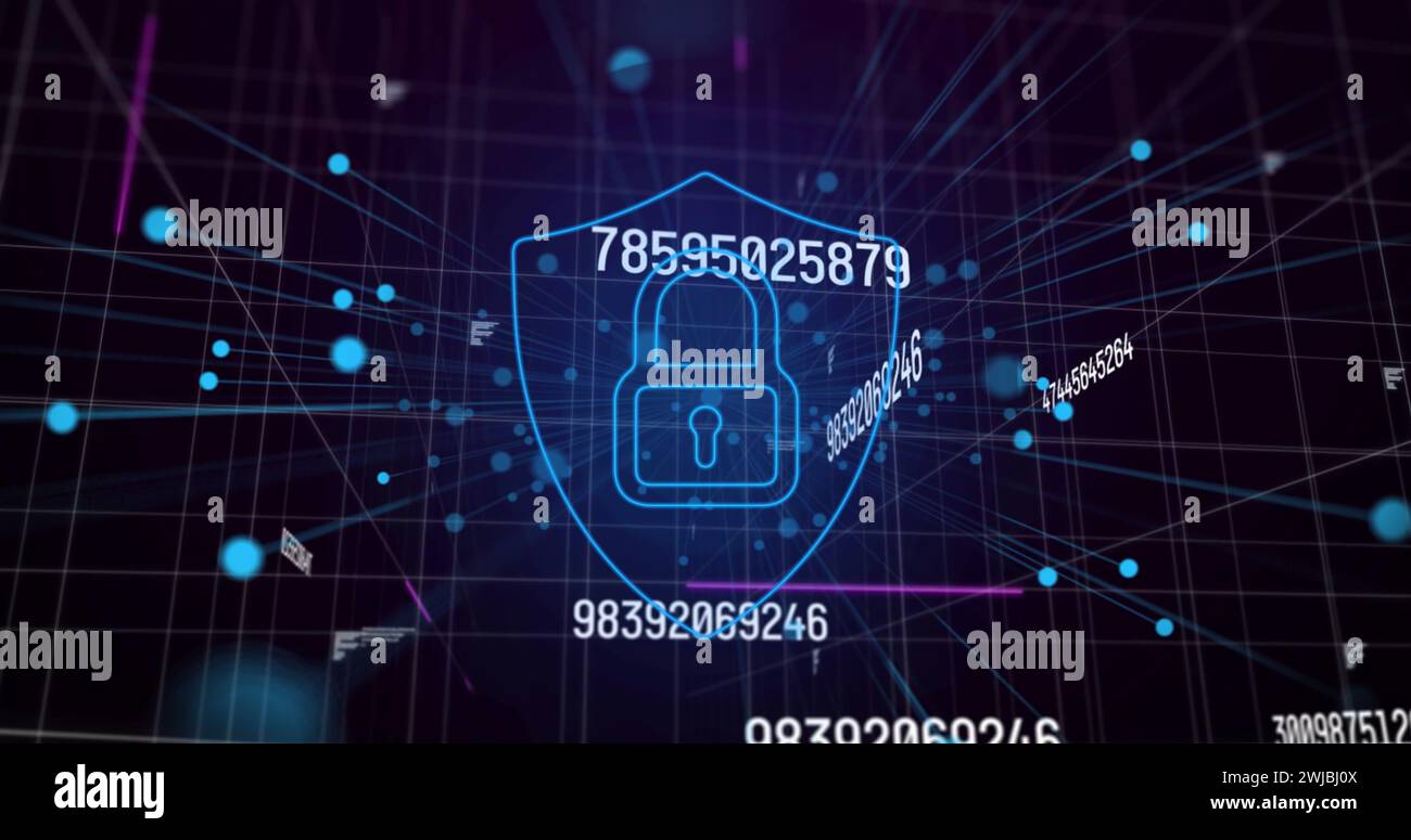 Animation numbers changing network connections hi-res stock photography and images - Alamy