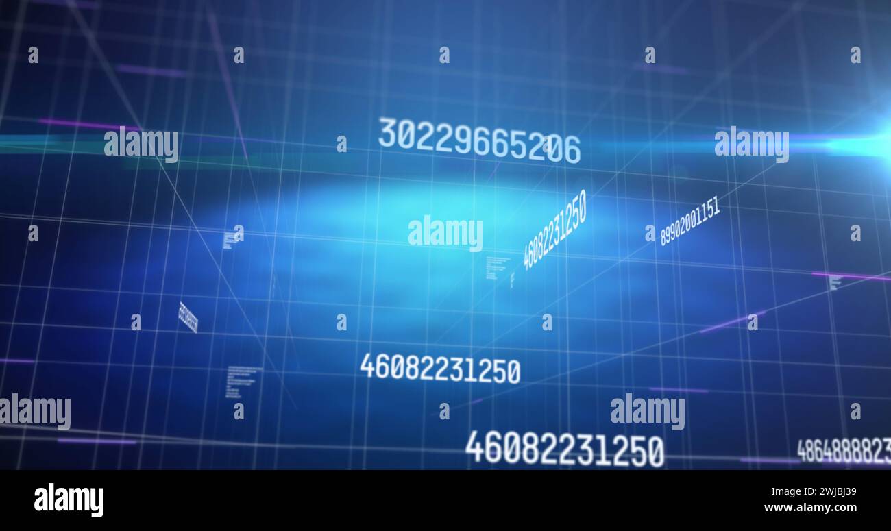 Animation numbers changing digital data hi-res stock photography and images - Alamy