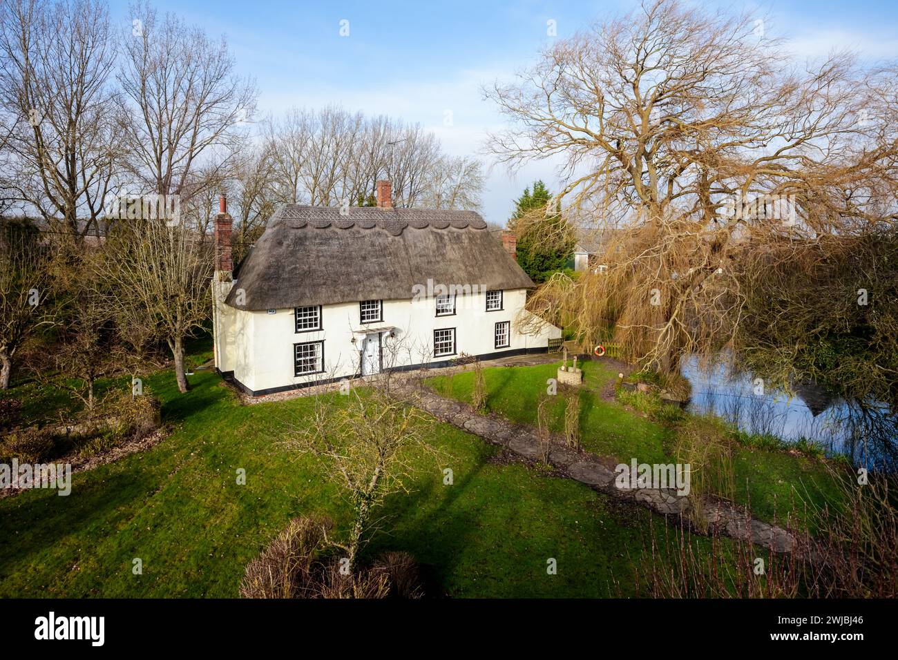 Wickhambrook, Suffolk - Jan 212 2020: Traditional detached farmhouse ...