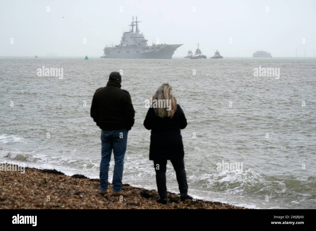 The Italian Aircraft carrier ITS Giuseppe Garibaldi arrives into ...