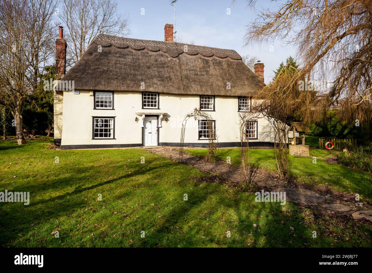 Wickhambrook, Suffolk - Jan 212 2020: Traditional detached farmhouse ...
