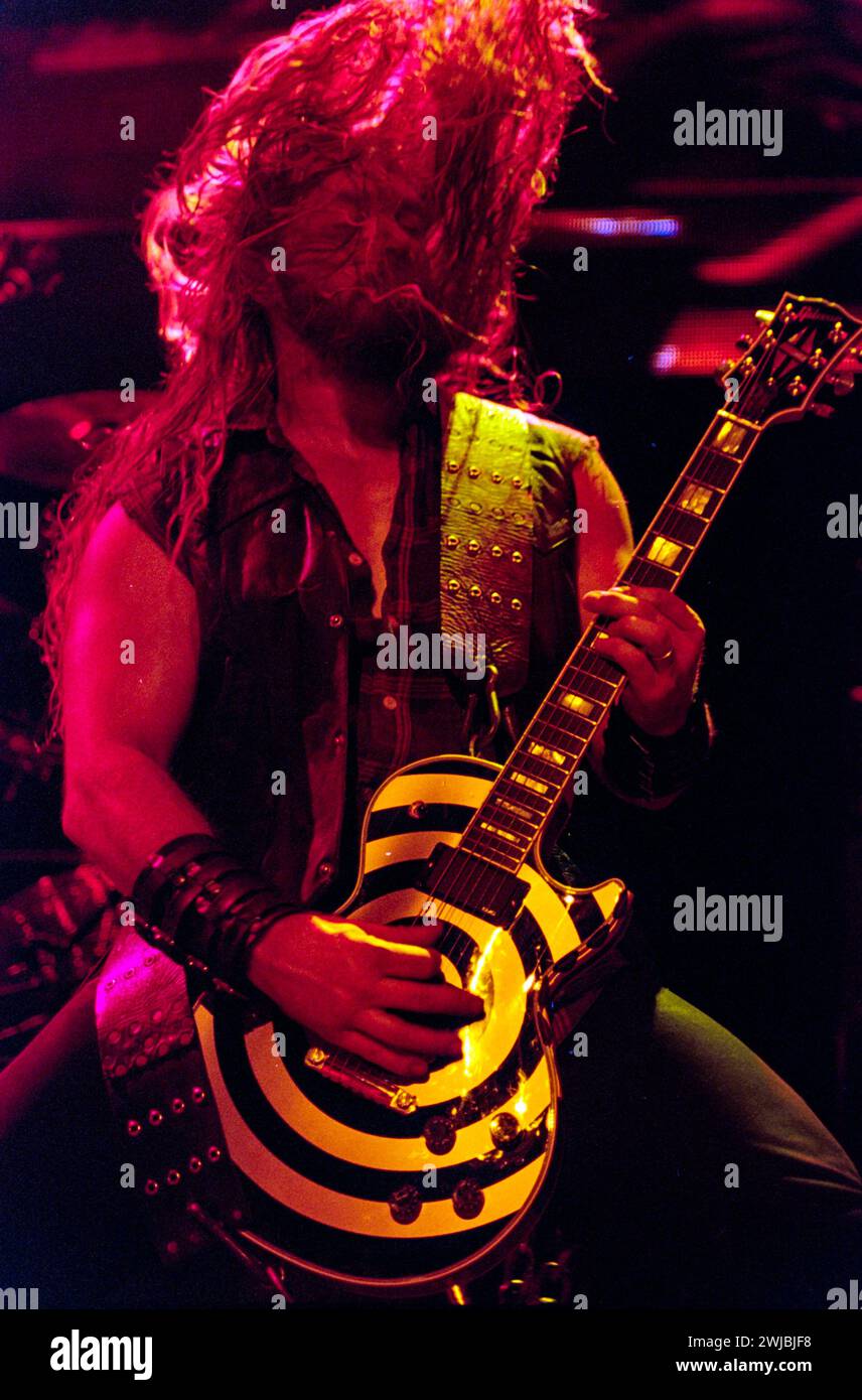 Zakk Wylde performing with Ozzy Osbourne in Milwaukee, Wisconsin in ...