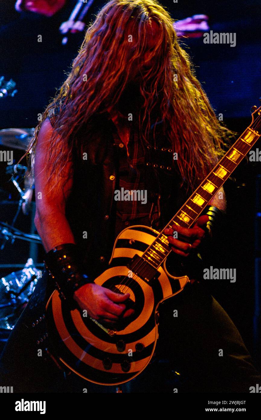 Zakk Wylde performing with Ozzy Osbourne in Milwaukee, Wisconsin in ...