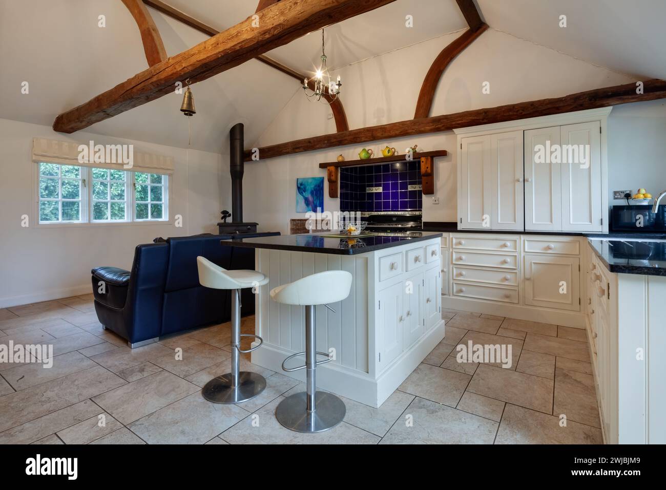 Wickhambrook, Suffolk - Jan 212 2020: Traditional farmhouse style ...