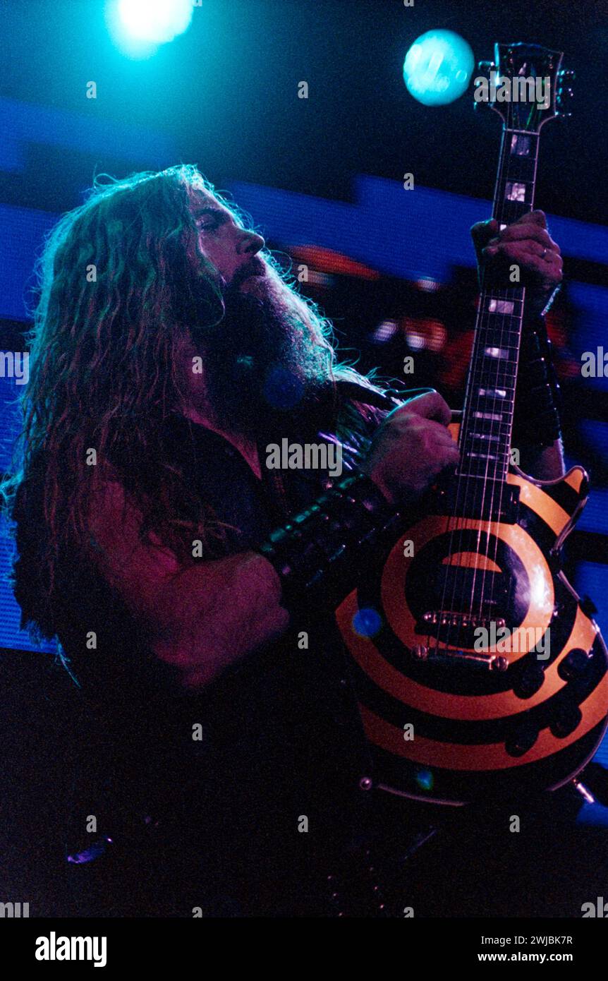 Zakk Wylde performing with Ozzy Osbourne in Milwaukee, Wisconsin in ...