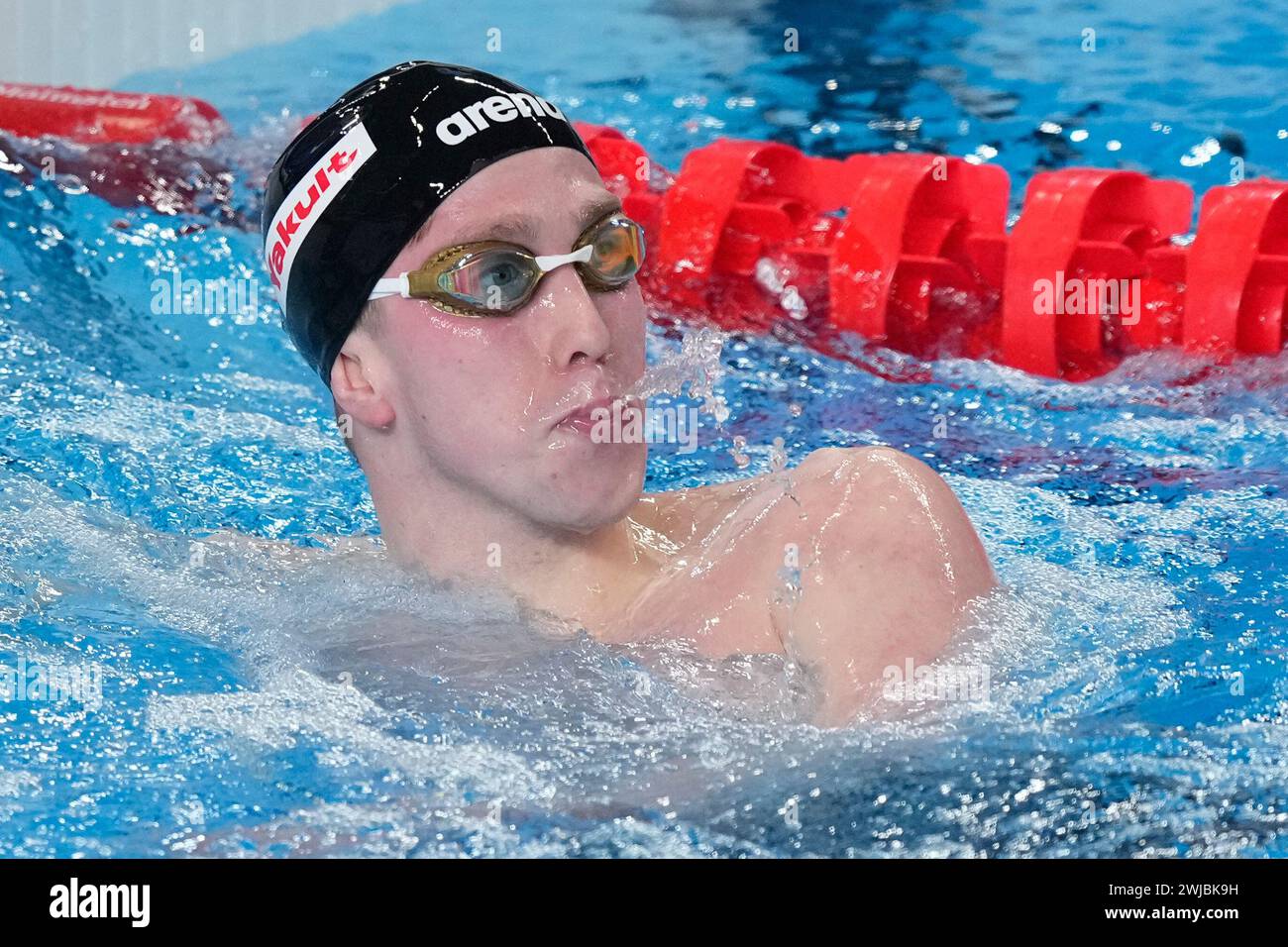 Daniel Wiffen of Ireland reacts after competing in the men's 800-meter ...