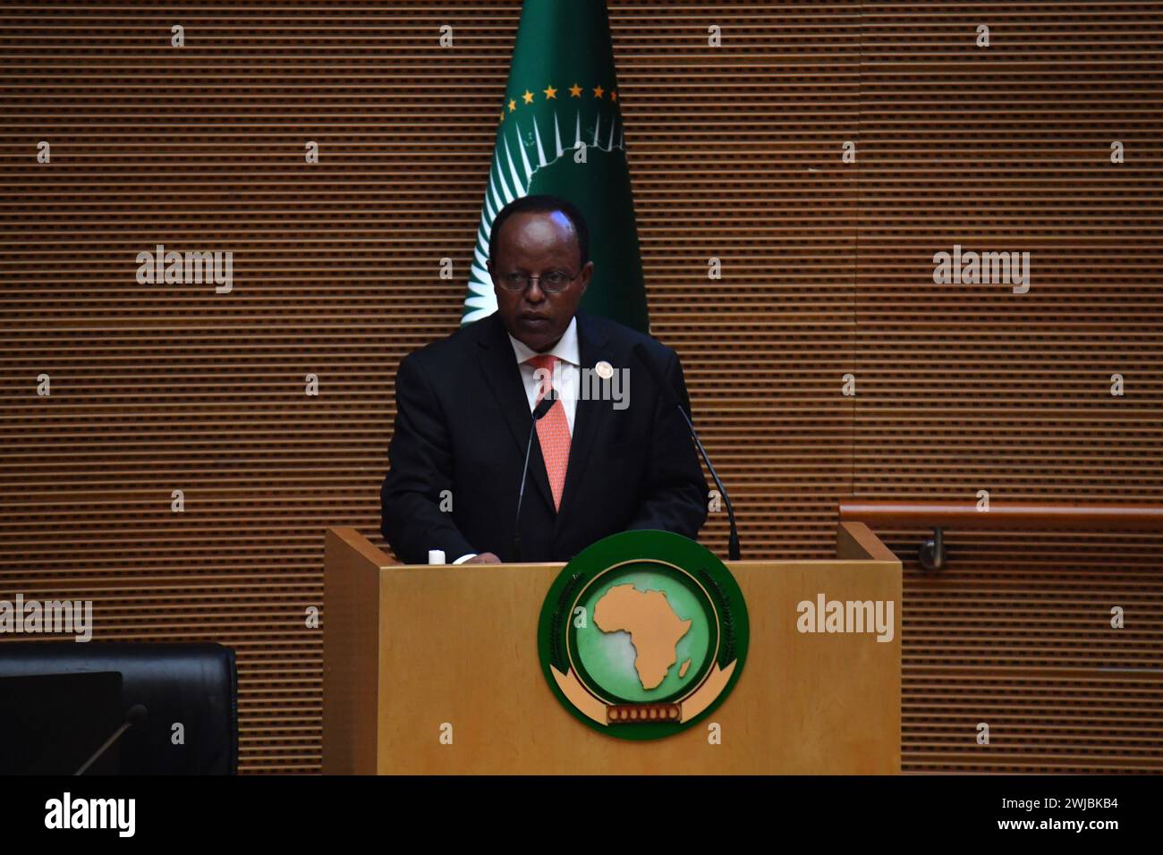 Addis Ababa. 14th Feb, 2024. Ethiopian Minister of Foreign Affairs Taye ...