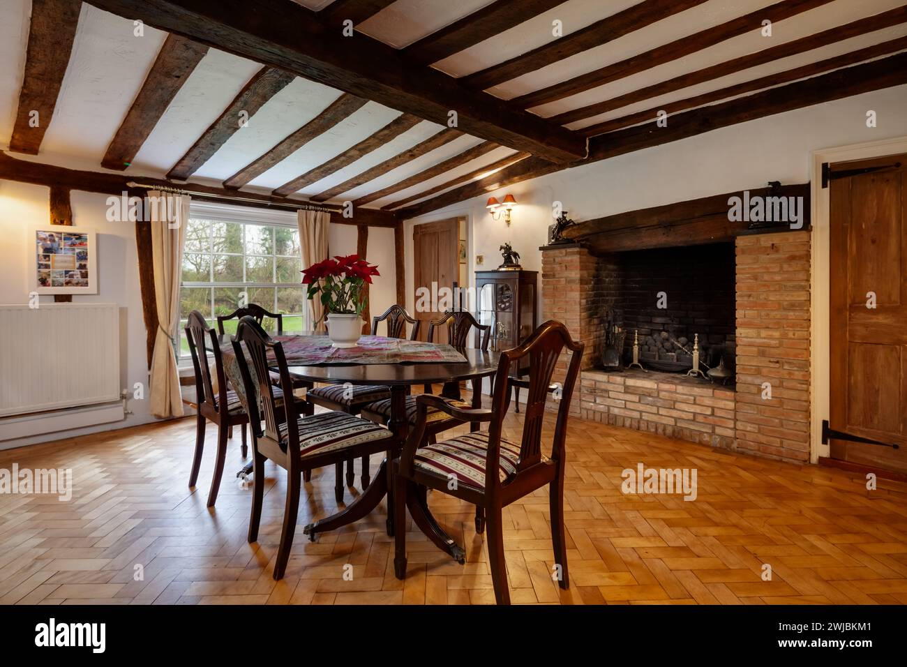 Wickhambrook, Suffolk - Jan 212 2020: Traditional furnished 17th ...