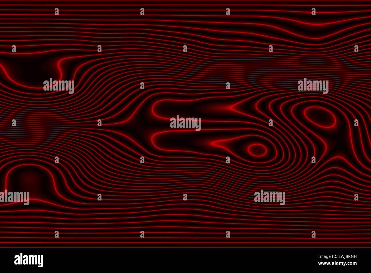 Turbulent wavy lines, abstract pattern of whirl red lines Stock Photo ...