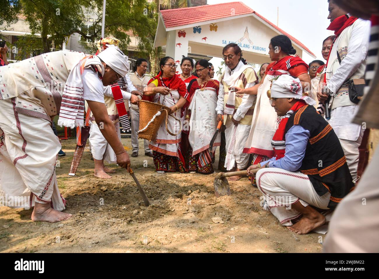 GUWAHATI,INDIA-14 FEBRUARY 2024: Mising tribal people performing ...