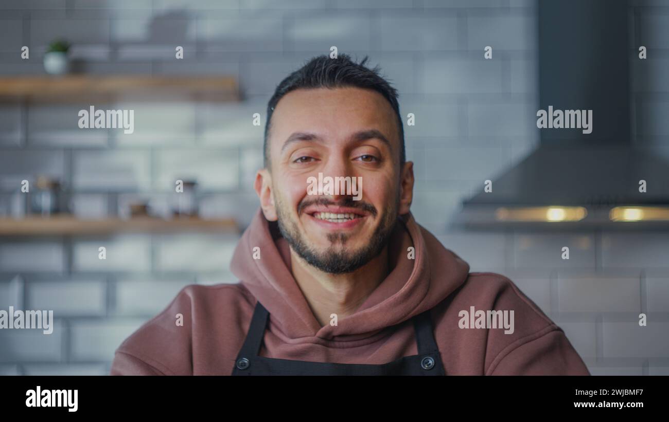Closeup portrait male chef hi-res stock photography and images - Alamy