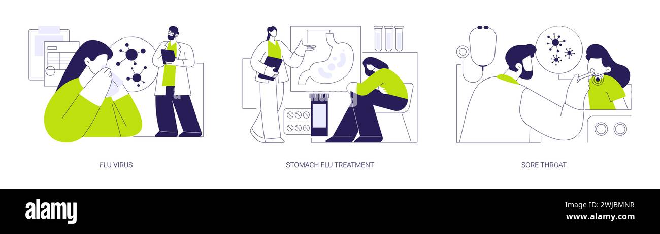 Common patient complaints abstract concept vector illustrations Stock ...