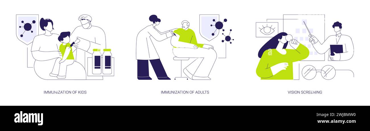 Health protection abstract concept vector illustrations Stock Vector ...