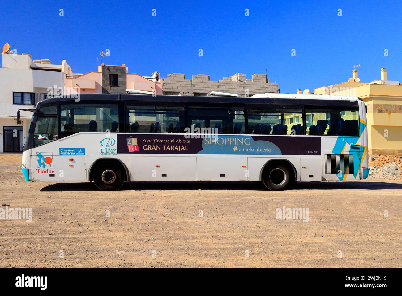 Service bus number 08 from Corralejo to El Cotillo Fuerteventura ...