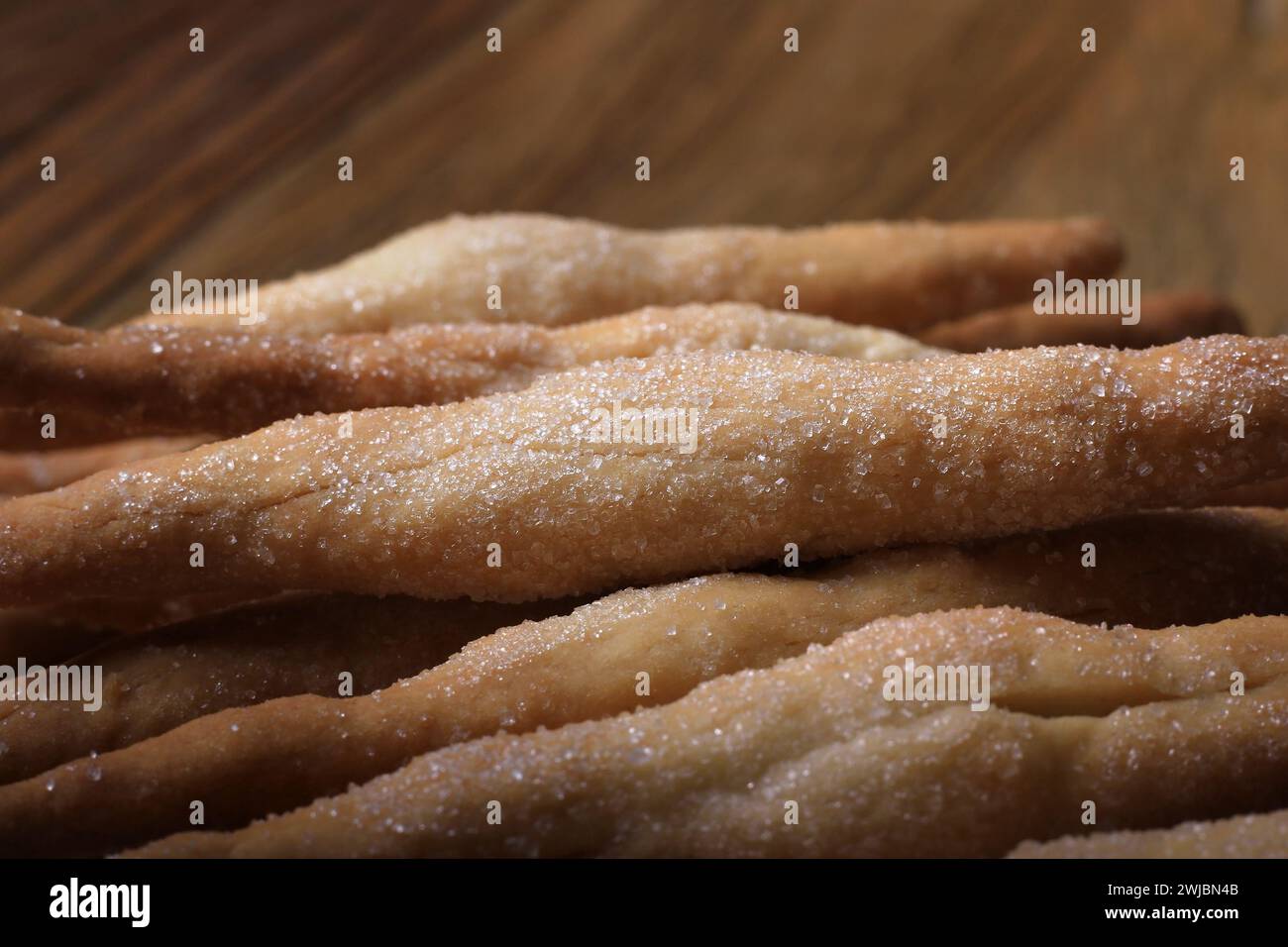 A batch of freshly baked zezette fingers Stock Photo - Alamy