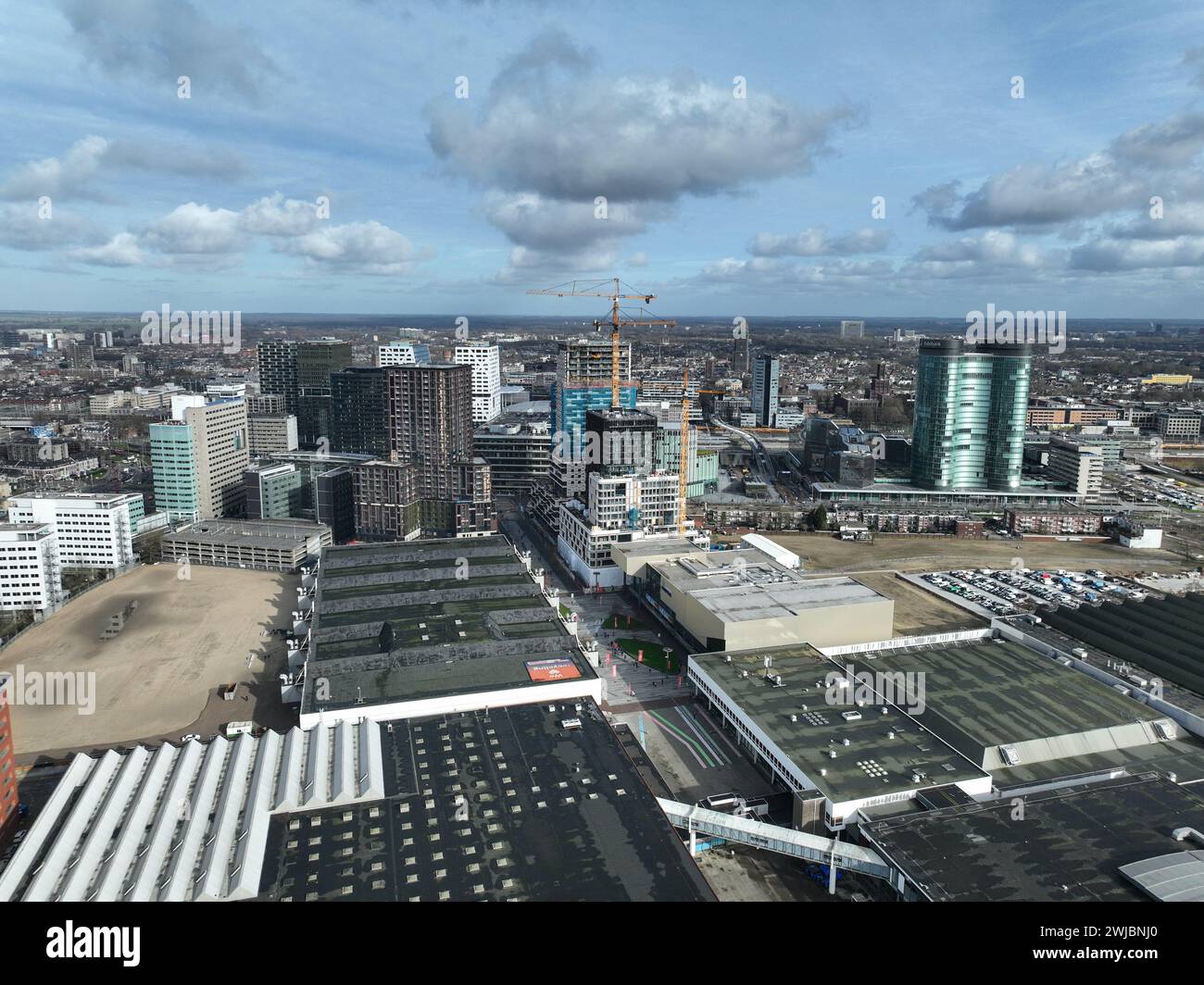 Utrecht, The Netherlands, February 7th, 2024: The skyline of the city ...