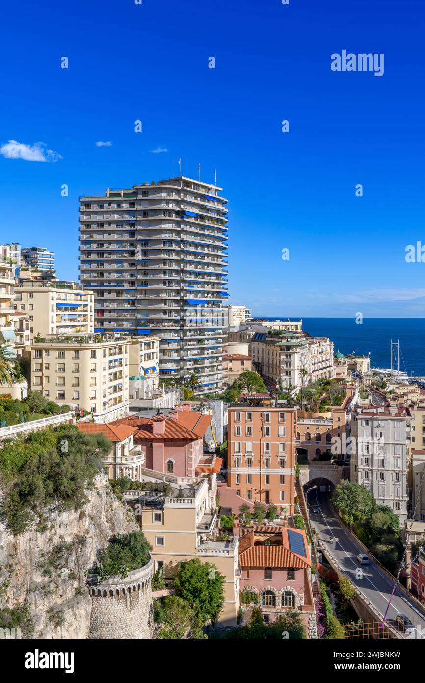 Monte Carlo in Monaco. Tightly packed luxury villas and apartments for ...