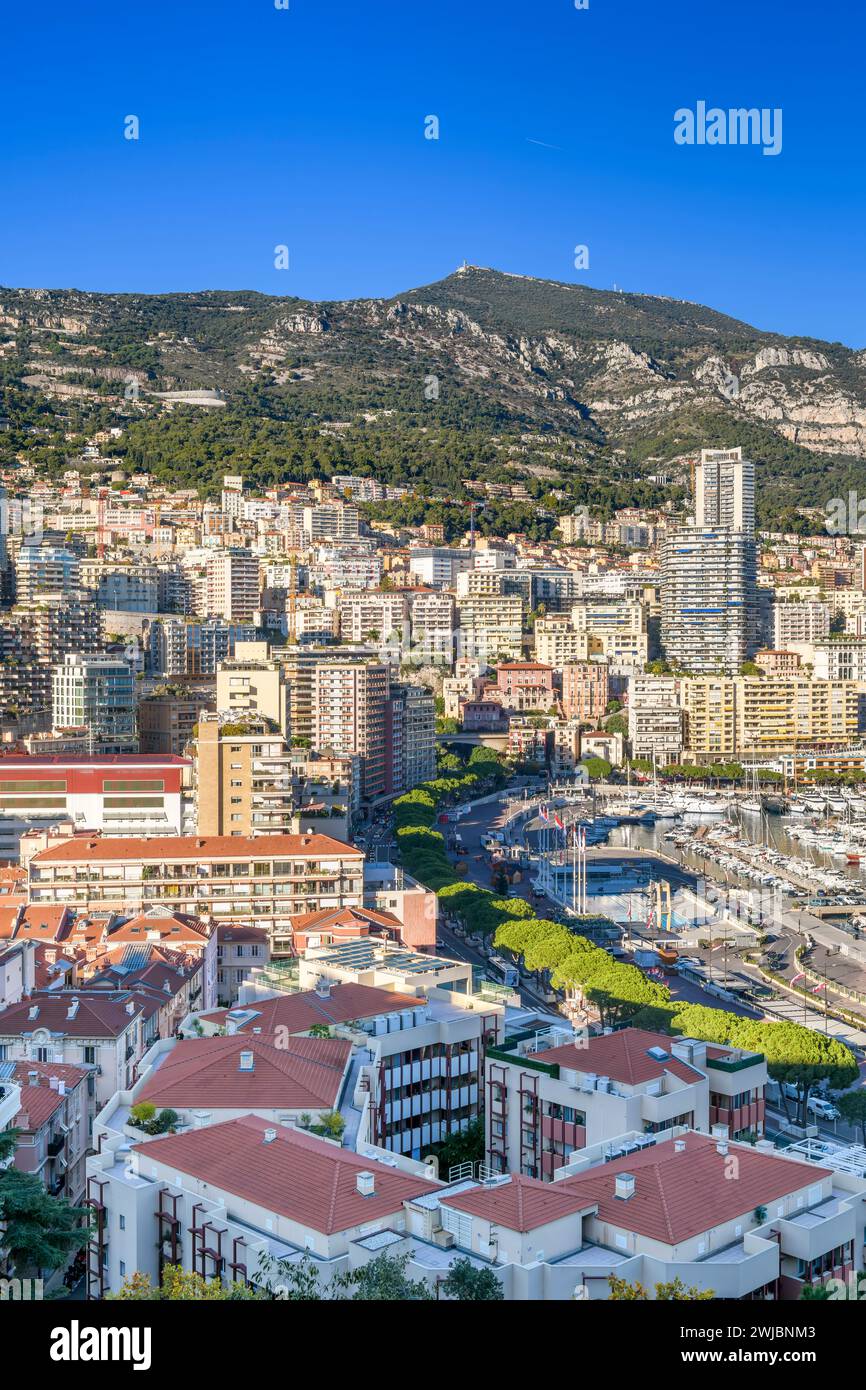 Monte Carlo in Monaco. Tightly packed luxury villas and apartments for ...