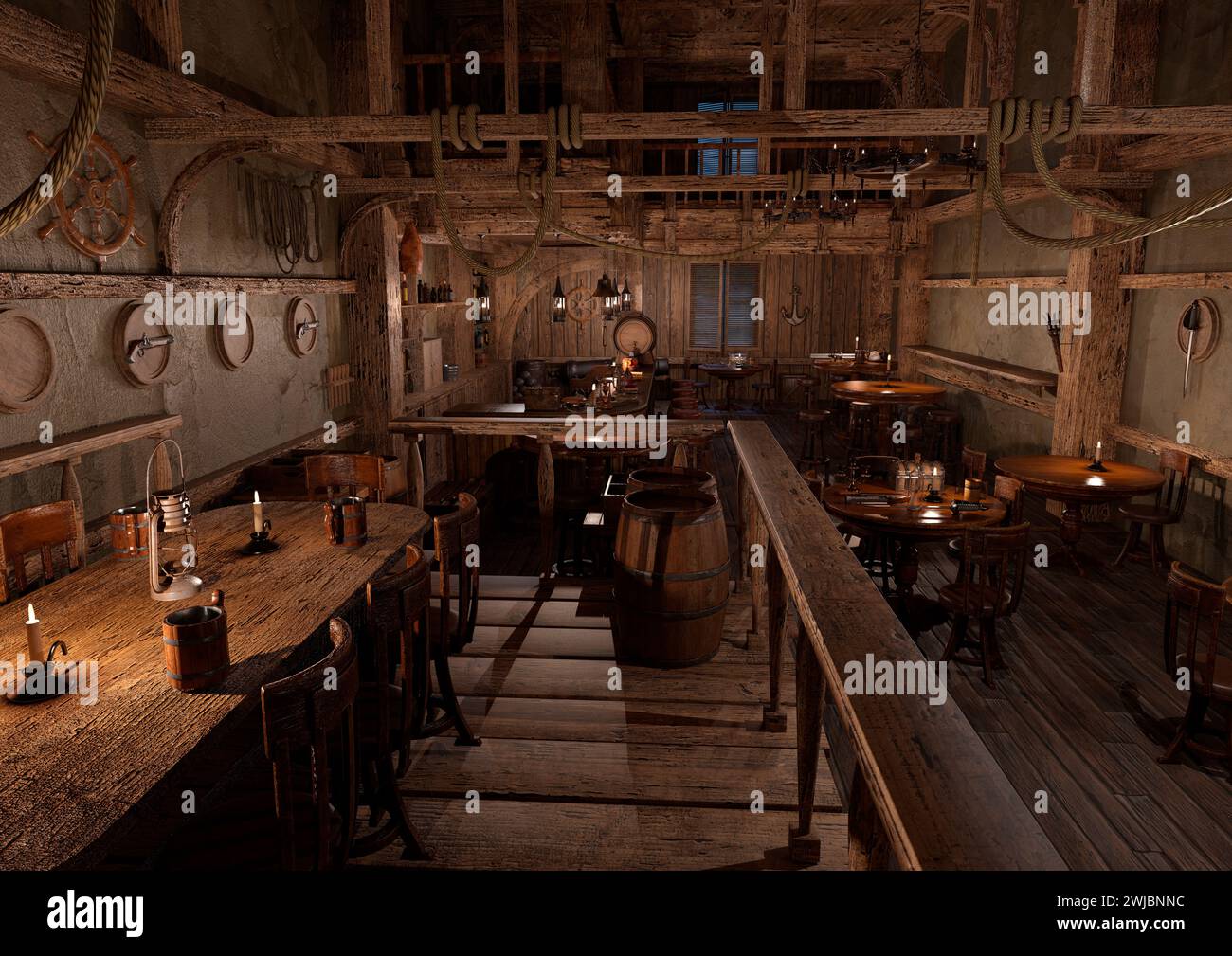 Pirate ship interior hi-res stock photography and images - Alamy