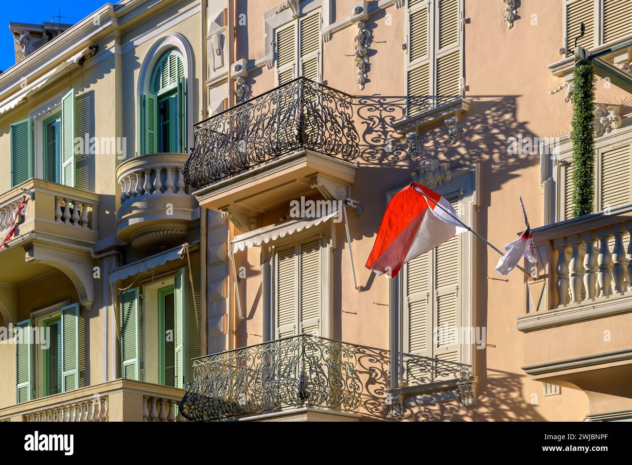 Monte Carlo in Monaco. Tightly packed luxury villas and apartments for ...