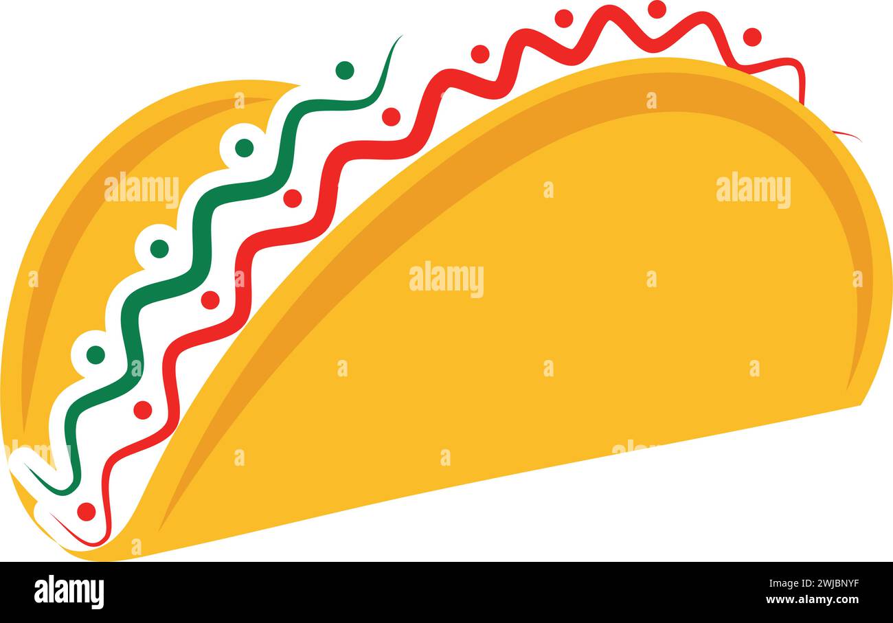 Taco icon Traditional mexican food Vector Stock Vector Image & Art - Alamy