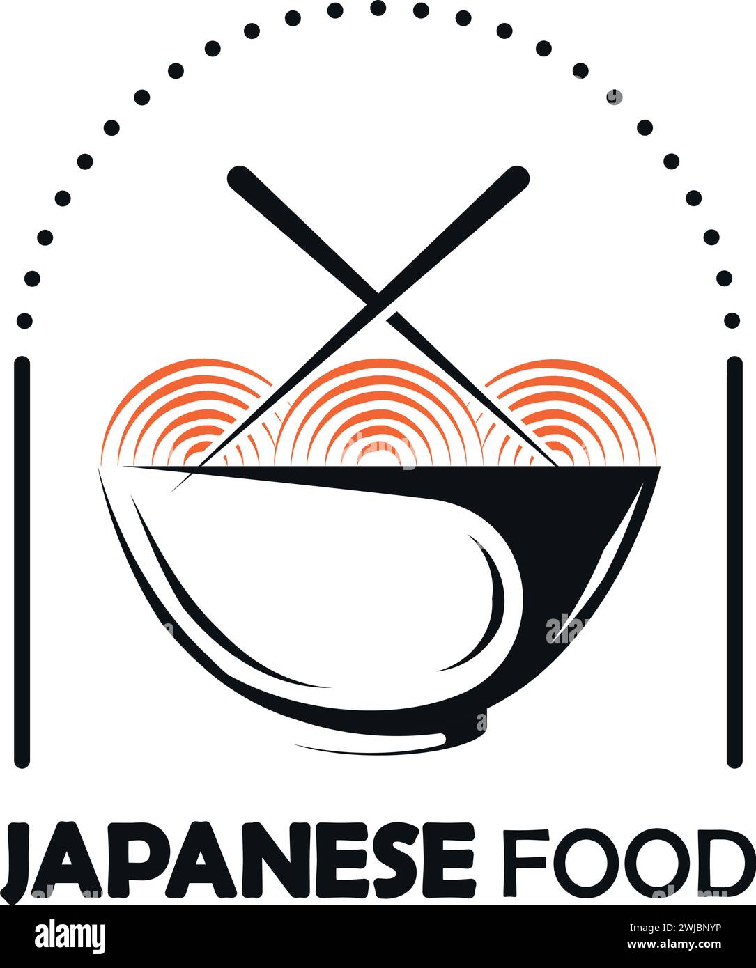 Japanese food Local food logo Vector Stock Vector Image & Art - Alamy