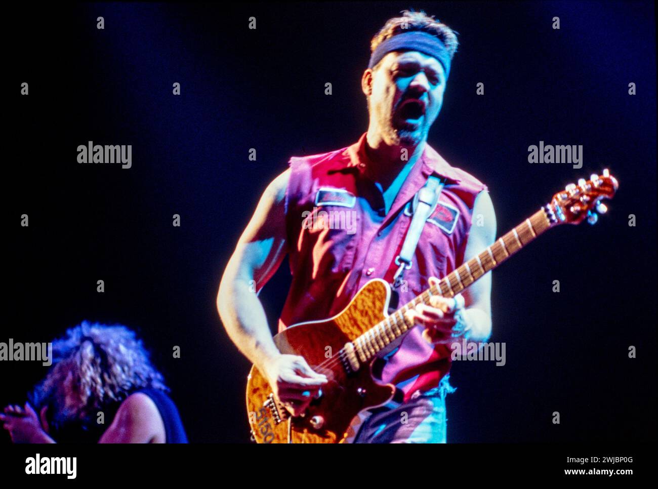 Eddie Van Halen of Van Halen in 1995 Credit: Ross Pelton/MediaPunch ...