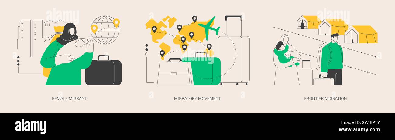 Human migration abstract concept vector illustrations Stock Vector ... Human migration abstract concept vector illustrations Stock Vector ...