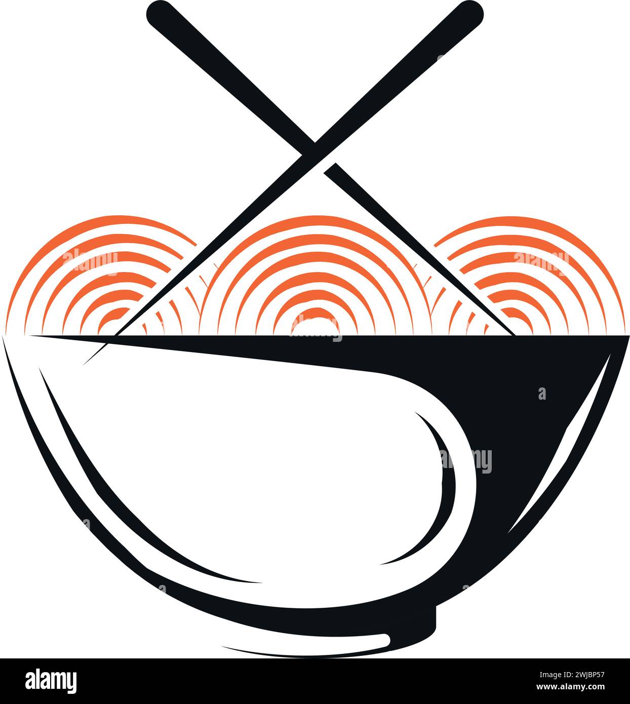 Ramen Icon Traditional japanese food Vector Stock Vector Image & Art ...