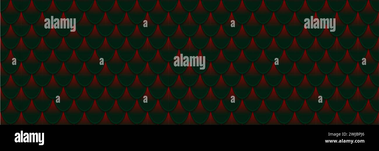 Seamless red dragon scale pattern Stock Vector Images - Alamy